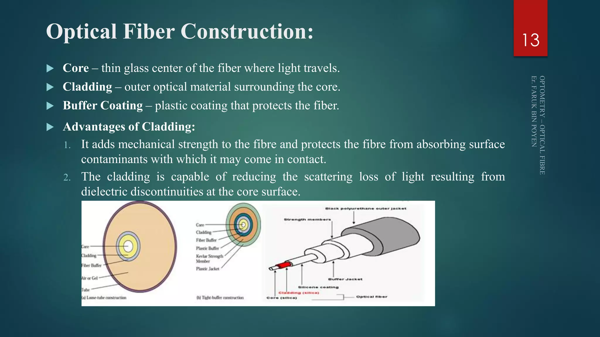 Optical Instrumentation 11. Optical Fibre | PDF