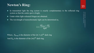Optical Instrumentation 3. Interference | PDF