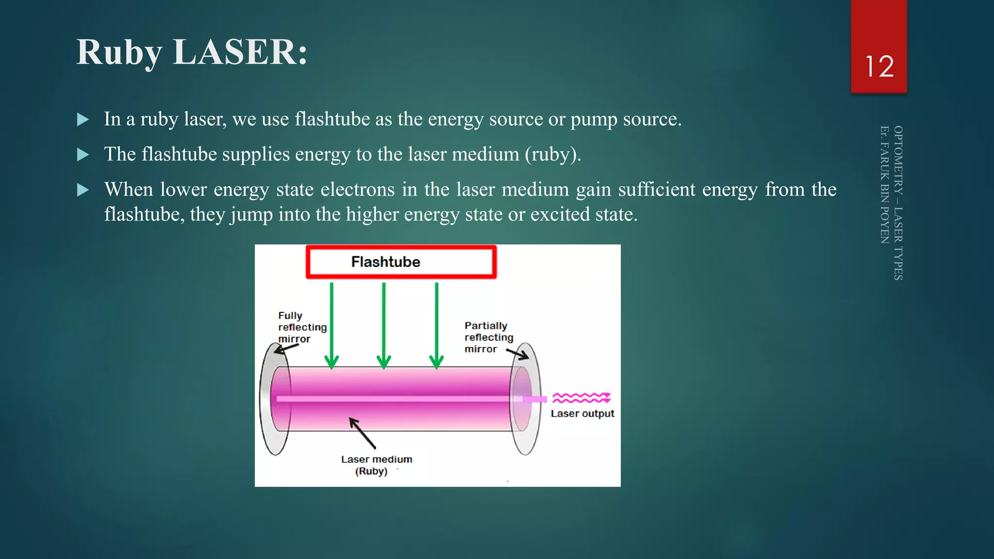 Optical Instrumentation 8. Laser - Types | PDF