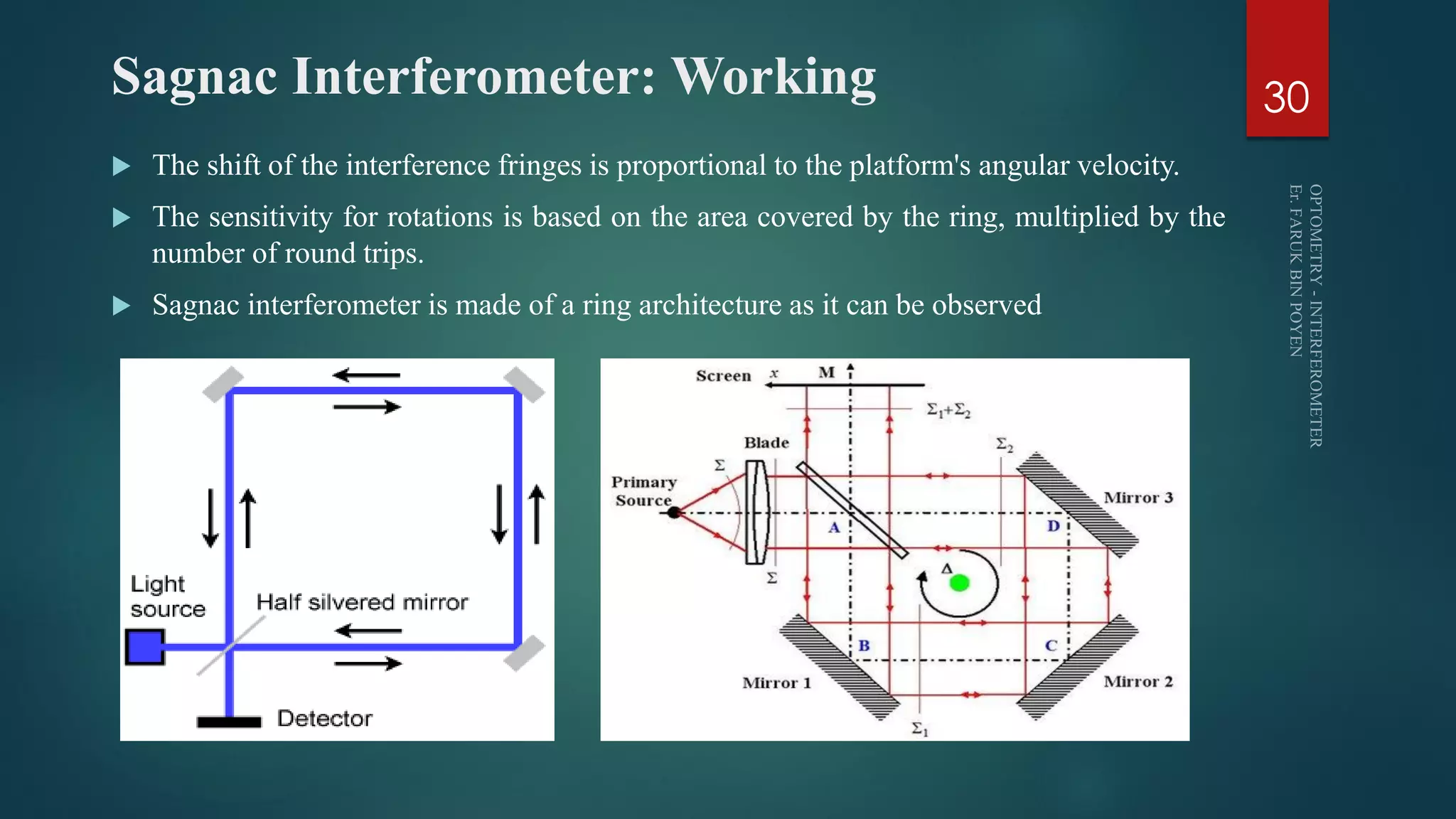 Optical Instrumentation 9 Interferometer Ppt