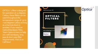 Optical interference filter | PPTX