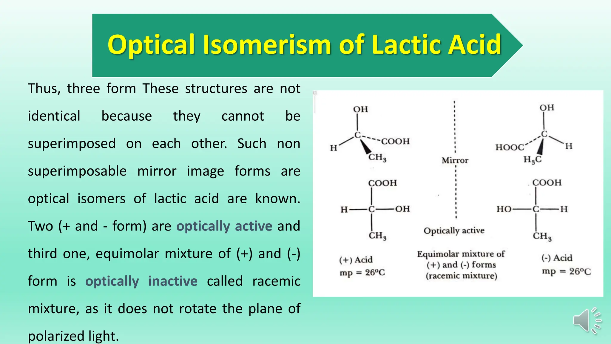 Optical isomerism in organic chemistry . | PPTX