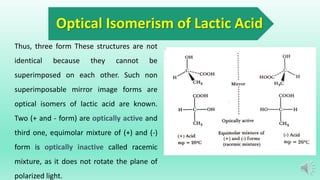 Optical isomerism in organic chemistry . | PPTX