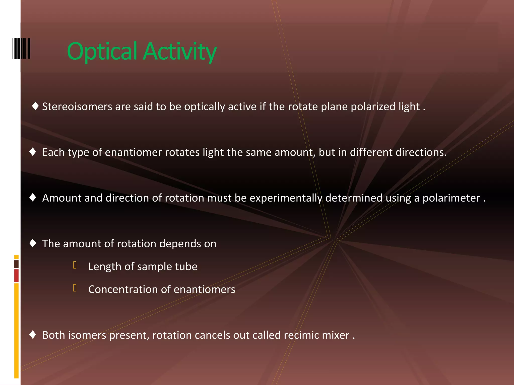 Slides for optical isomerism | PPT