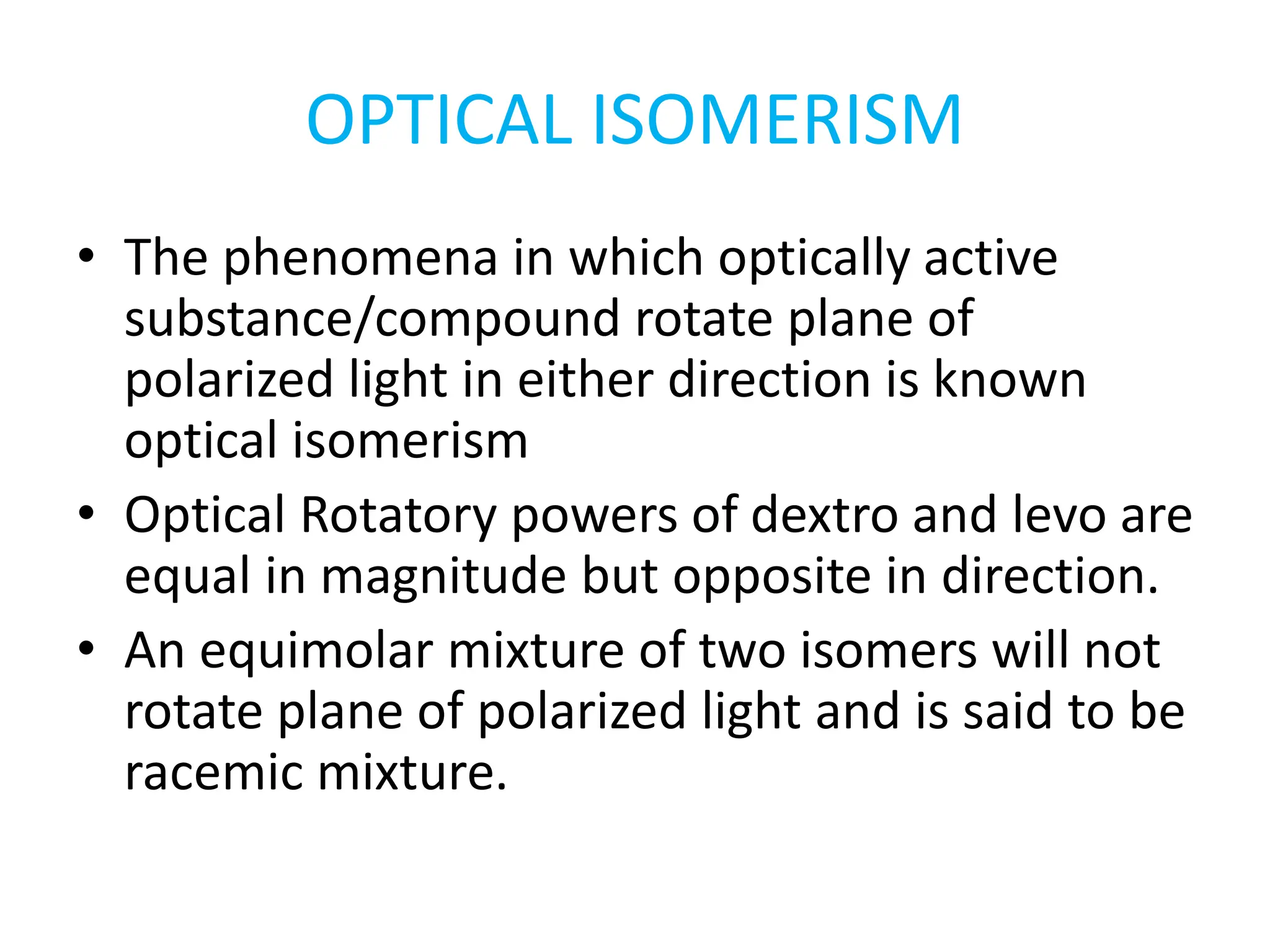 Optical isomerism organic chemistry.pptx