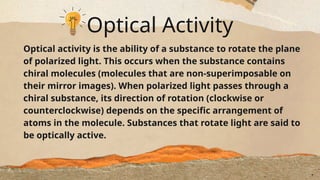 The Science Behind Optical Isomerism Presentation | PPTX