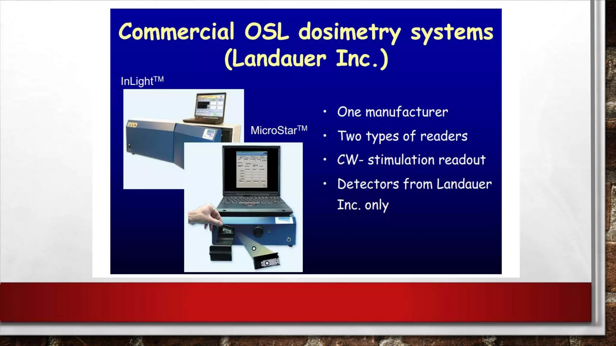 Optically stimulated luminescence | PPTX