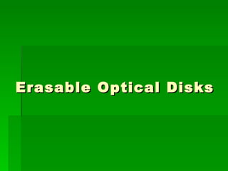 Optical memories | PPT