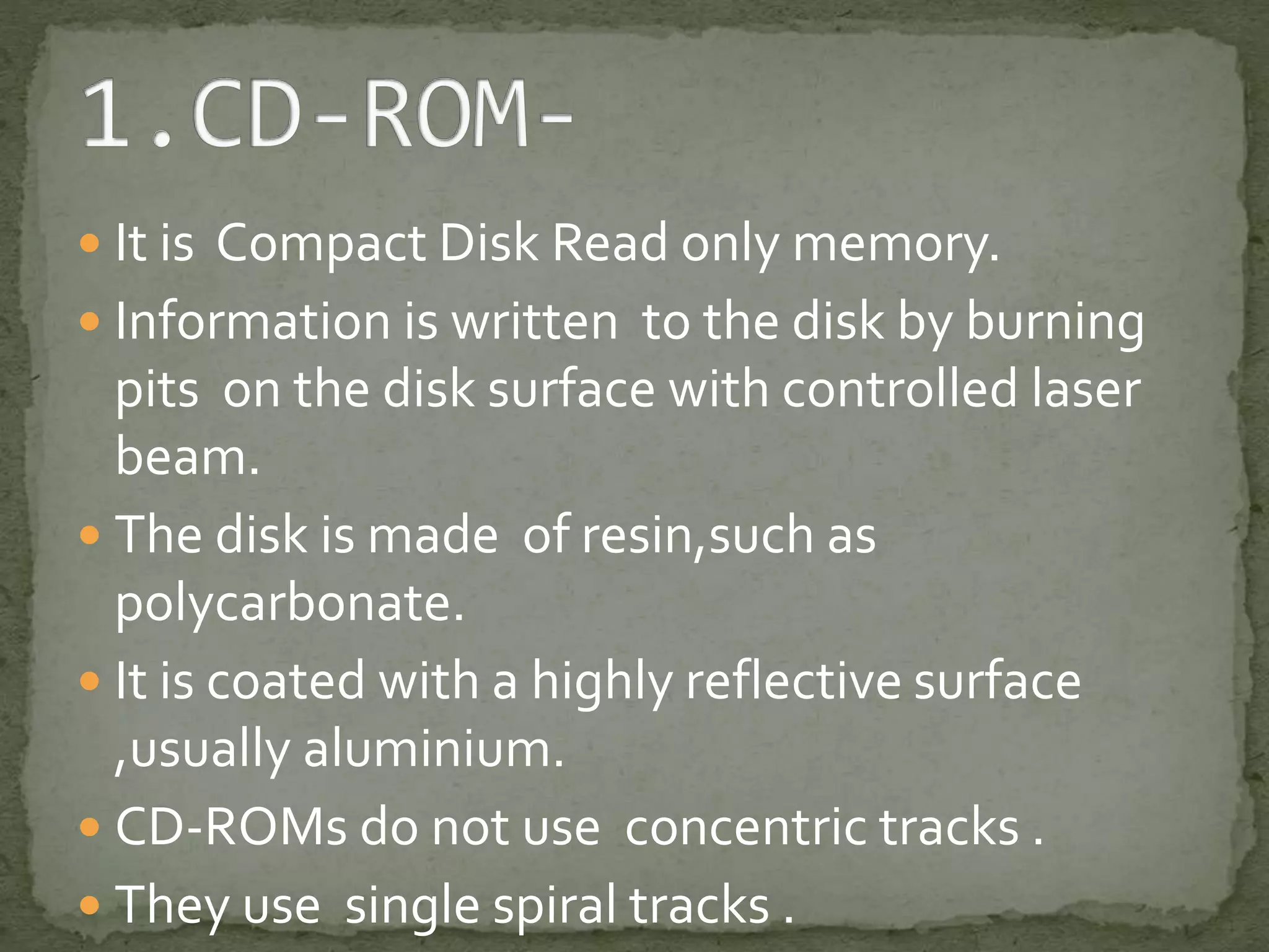 Optical memory by sonal | PPTX