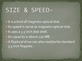 Optical memory by sonal | PPTX | Data Storage and Warehousing | Computing