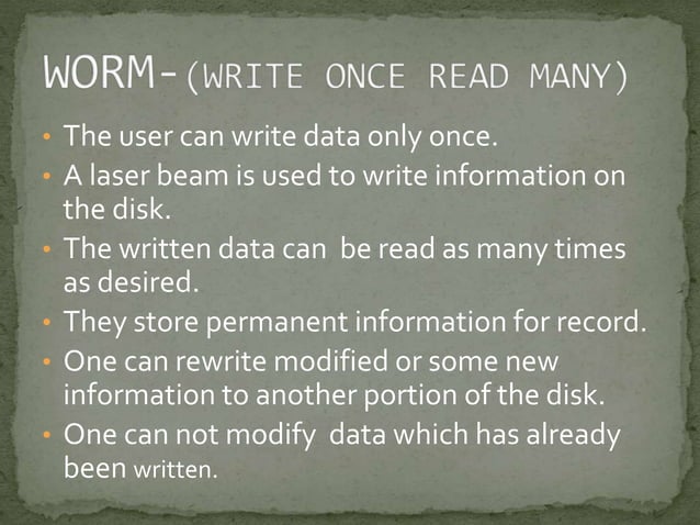 Optical memory by sonal | PPT
