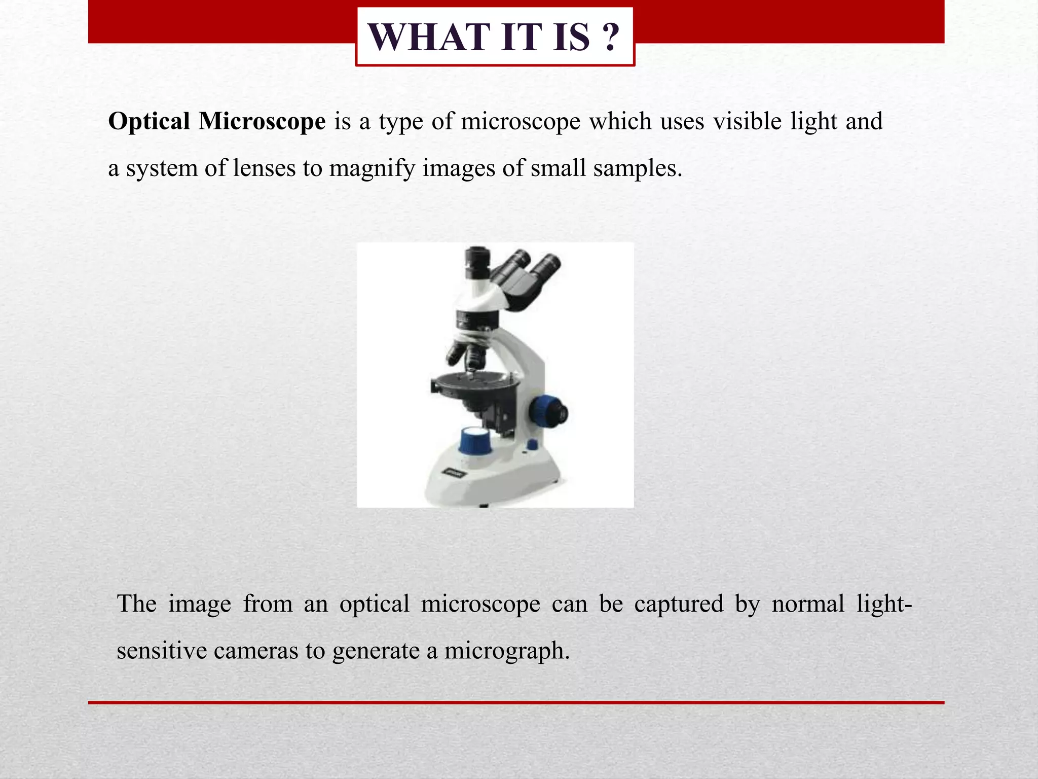 Optical microscope | PPTX