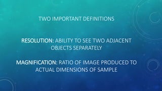 Optical microscopy | PPTX