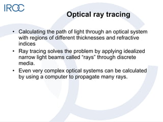 Optical modeling profile | PPT