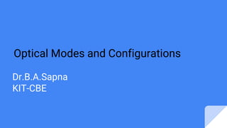 OPTICAL MODES AND CONFIGURATION.pptx | Physics | Science