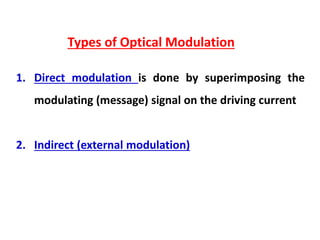 Optical Modulation _ external and internal | PDF