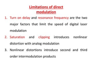 Optical Modulation _ external and internal | PDF