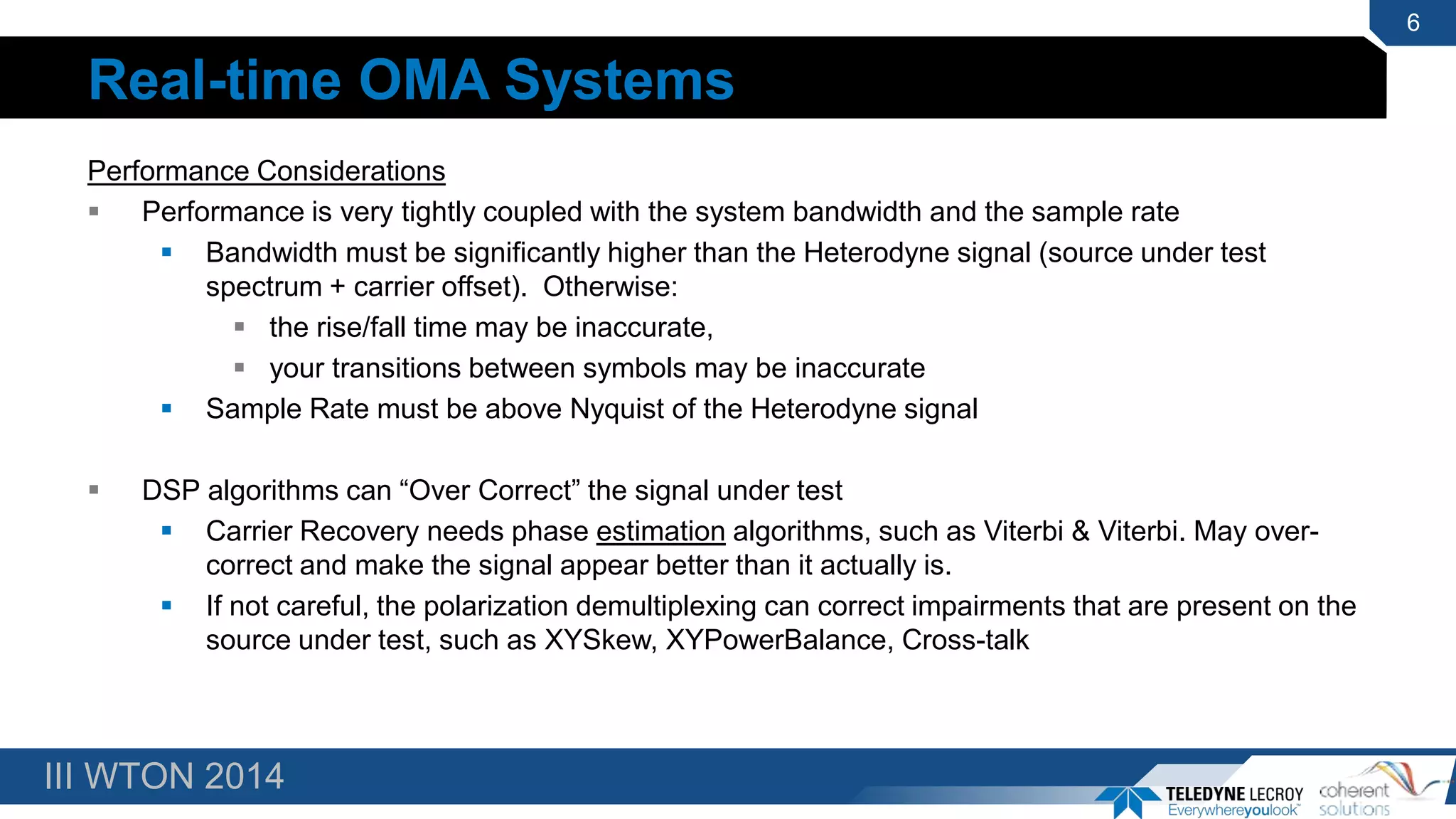 Optical Modulation Analysis (OMA) Present and Future | PPTX