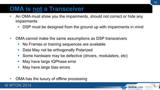 Optical Modulation Analysis (OMA) Present and Future | PPTX