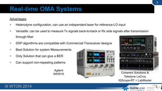 Optical Modulation Analysis (OMA) Present and Future | PPTX