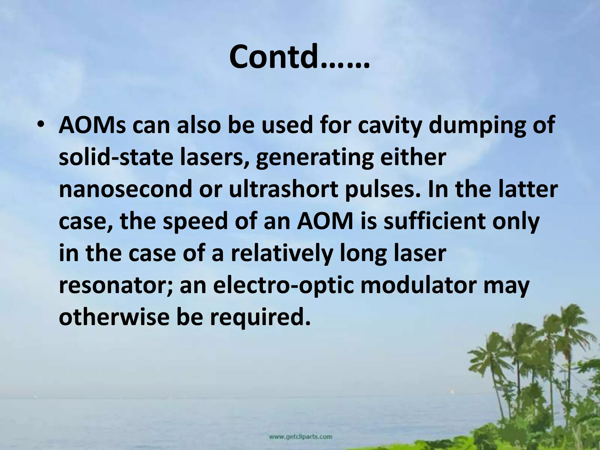 Optical modulator (8,12,17,29) | PPTX