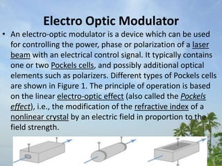 Optical modulator (8,12,17,29) | PPTX