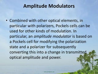 Optical modulator (8,12,17,29) | PPTX