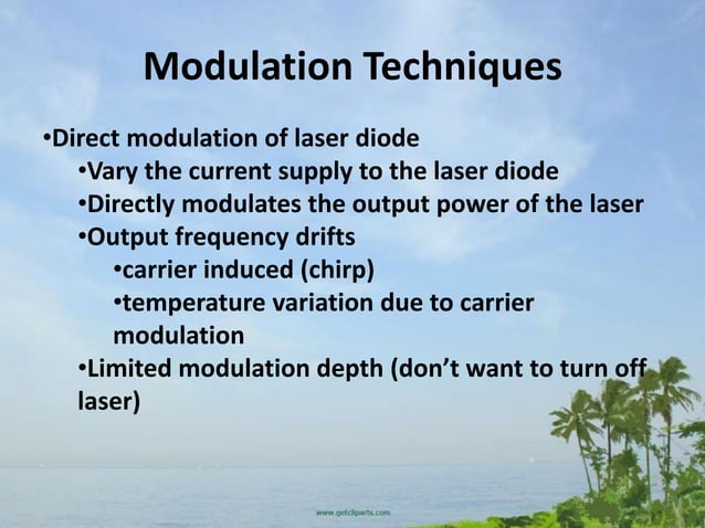 Optical modulator (8,12,17,29) | PPTX | Physics | Science