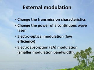 Optical modulator (8,12,17,29) | PPTX