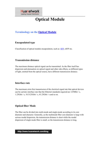 Optical module | DOC