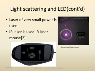Optical mouse working principle | PPTX