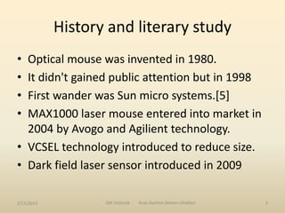 Optical mouse working principle | PPTX
