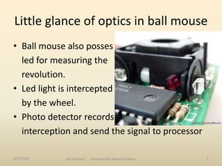 Optical mouse working principle | PPTX