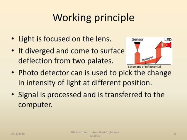 Optical mouse working principle | PPTX | Computer Peripherals | Computing