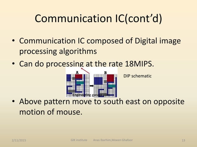 Optical mouse working principle