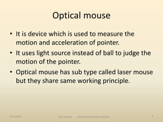 Optical Mouse Working