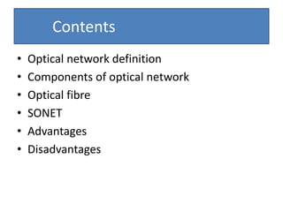 Optical network | PPT