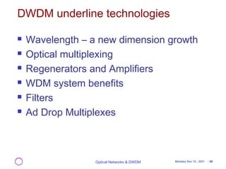 Optical Networking & DWDM | PPT