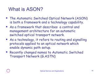 Optical Networks Infrastructure | PPT | Computer Networking | Computing