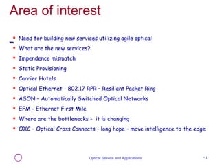 Optical Networks Infrastructure | PPT | Computer Networking | Computing