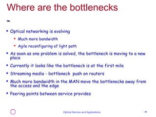 Optical Networks Infrastructure | PPT | Computer Networking | Computing
