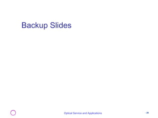 Optical Networks Infrastructure | PPT | Computer Networking | Computing