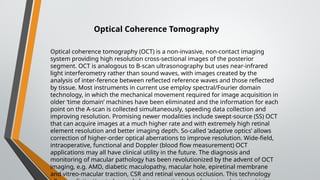 Optical coherence tomography (OCT) retinal examination.pptx