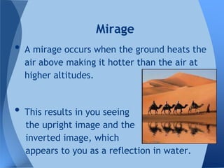 Optical phenomena | PPTX