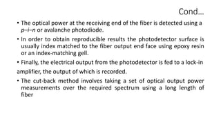 Optical power measurement | PPTX