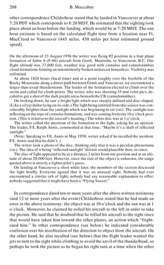 Optical power output of an unidentified high altitude light source by ...