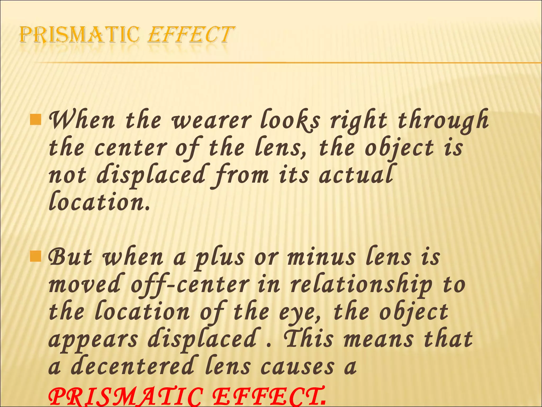 Optical prism decentration | PPT