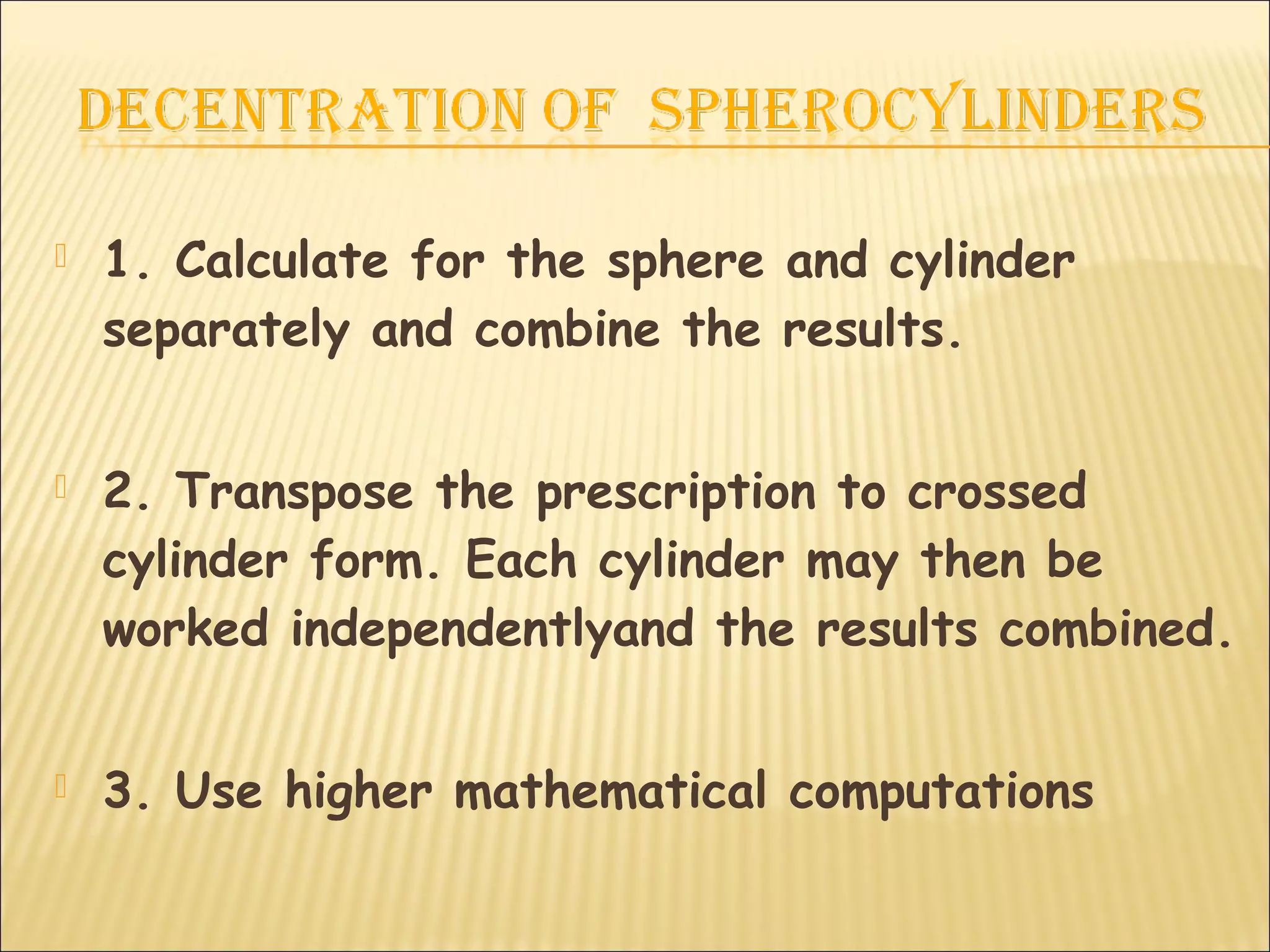 Optical prism decentration | PPT