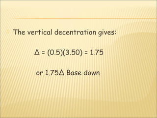 Optical prism decentration | PPT