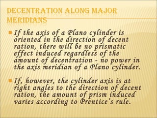 Optical prism decentration | PPT